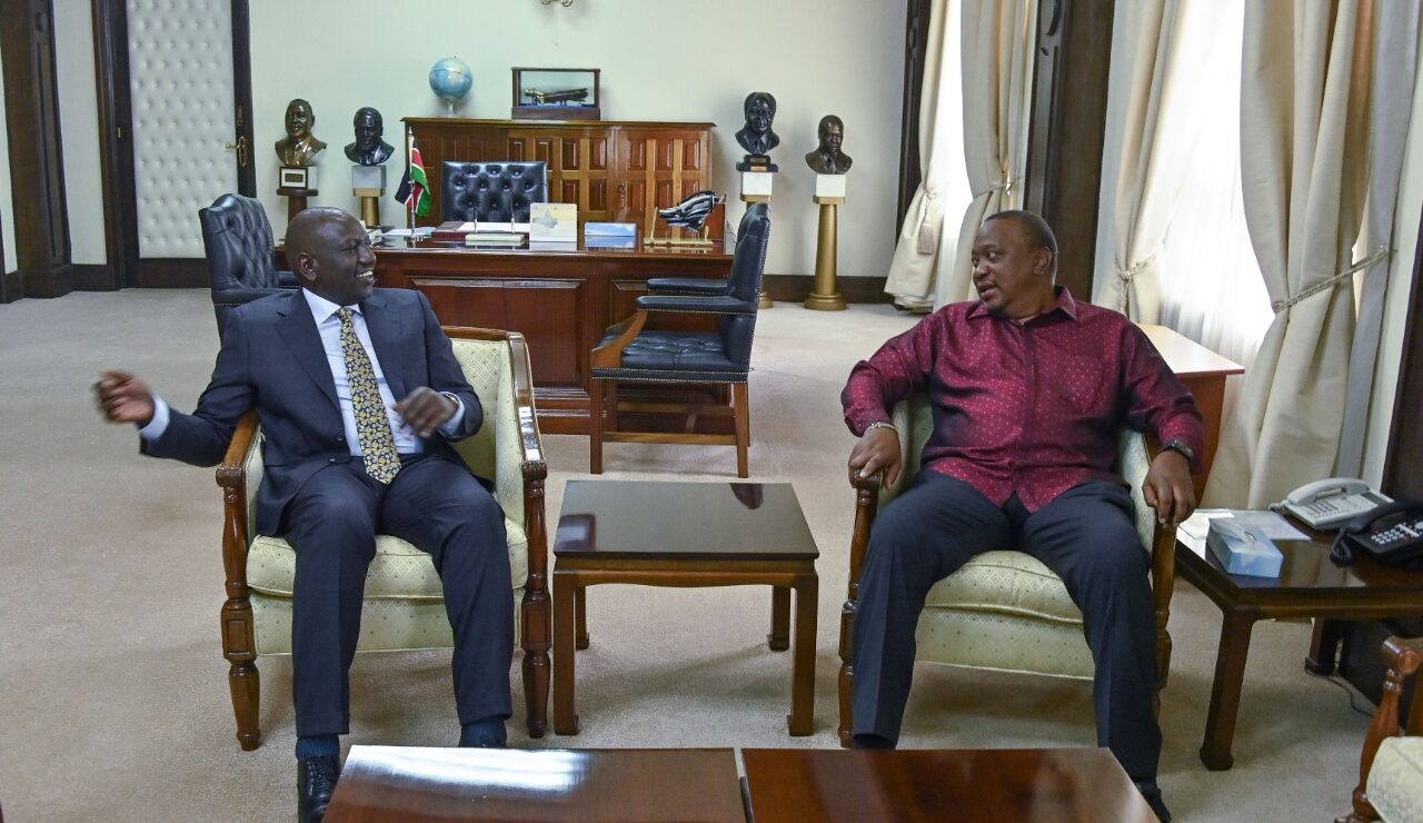 NTV Kenya: Uhuru hosts Ruto for State House tour ahead of Tuesday’s inauguration