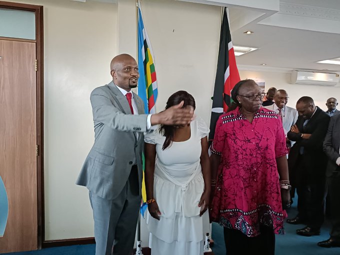 NTV Kenya: End of the road: Ex-Cabinet Secretaries hand over ministry ...