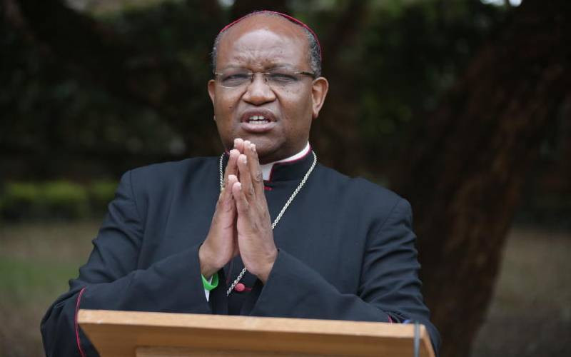 NTV Kenya: Catholic Bishop Anthony Muheria tells off CS Kuria over GMO ...
