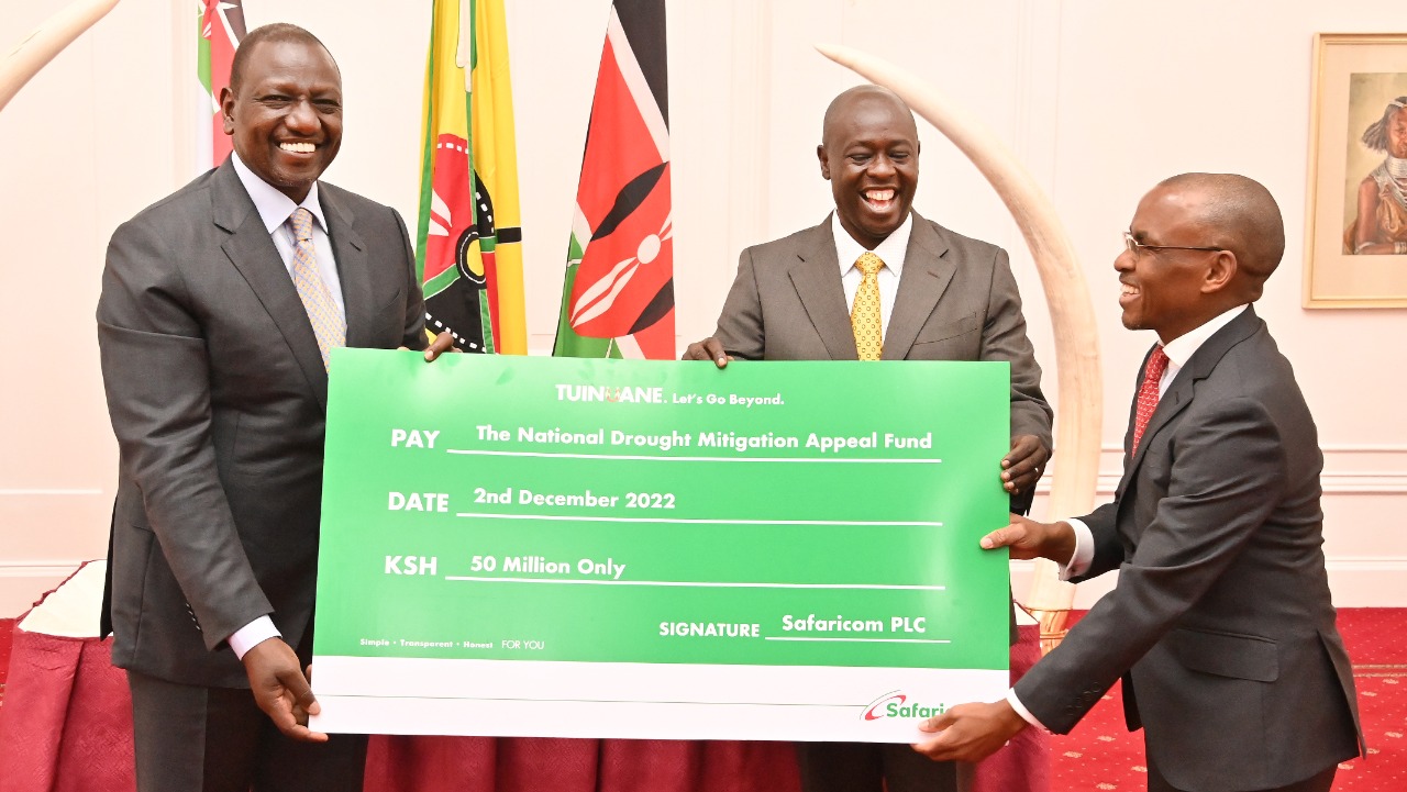 NTV Kenya: Ruto receives donations from KDF, private sector for drought ...