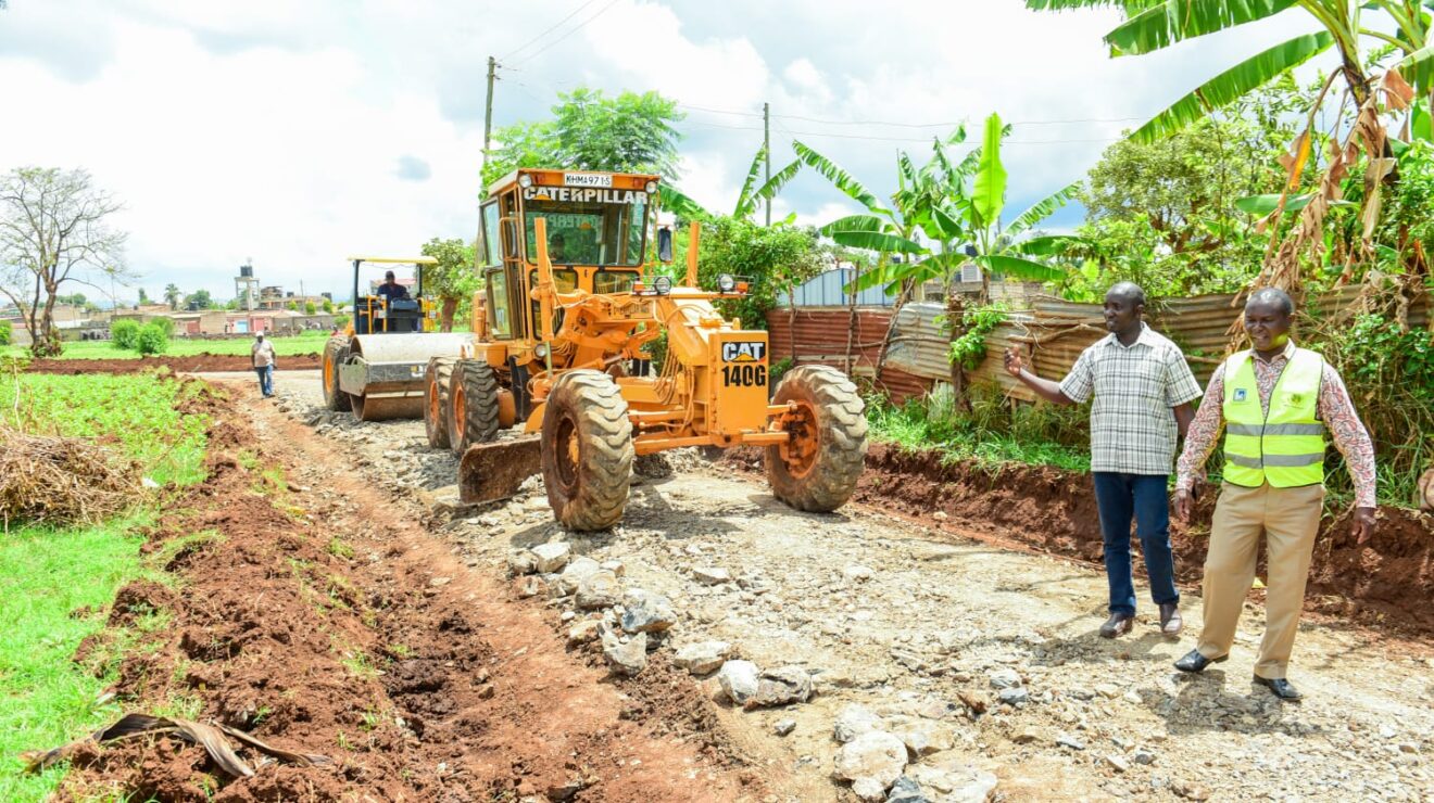 NTV Kenya: Kirinyaga county adopts new road construction technology