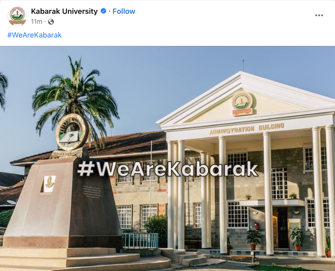 NTV Kenya: Kabarak University Facebook account restored after hack