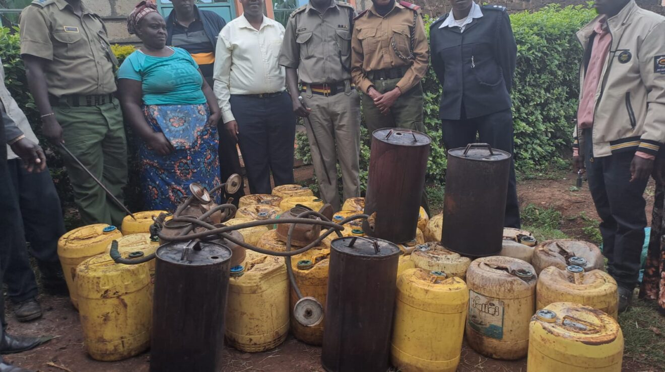 NTV Kenya: Police net over 1,000 litres of illicit brews in Imenti North