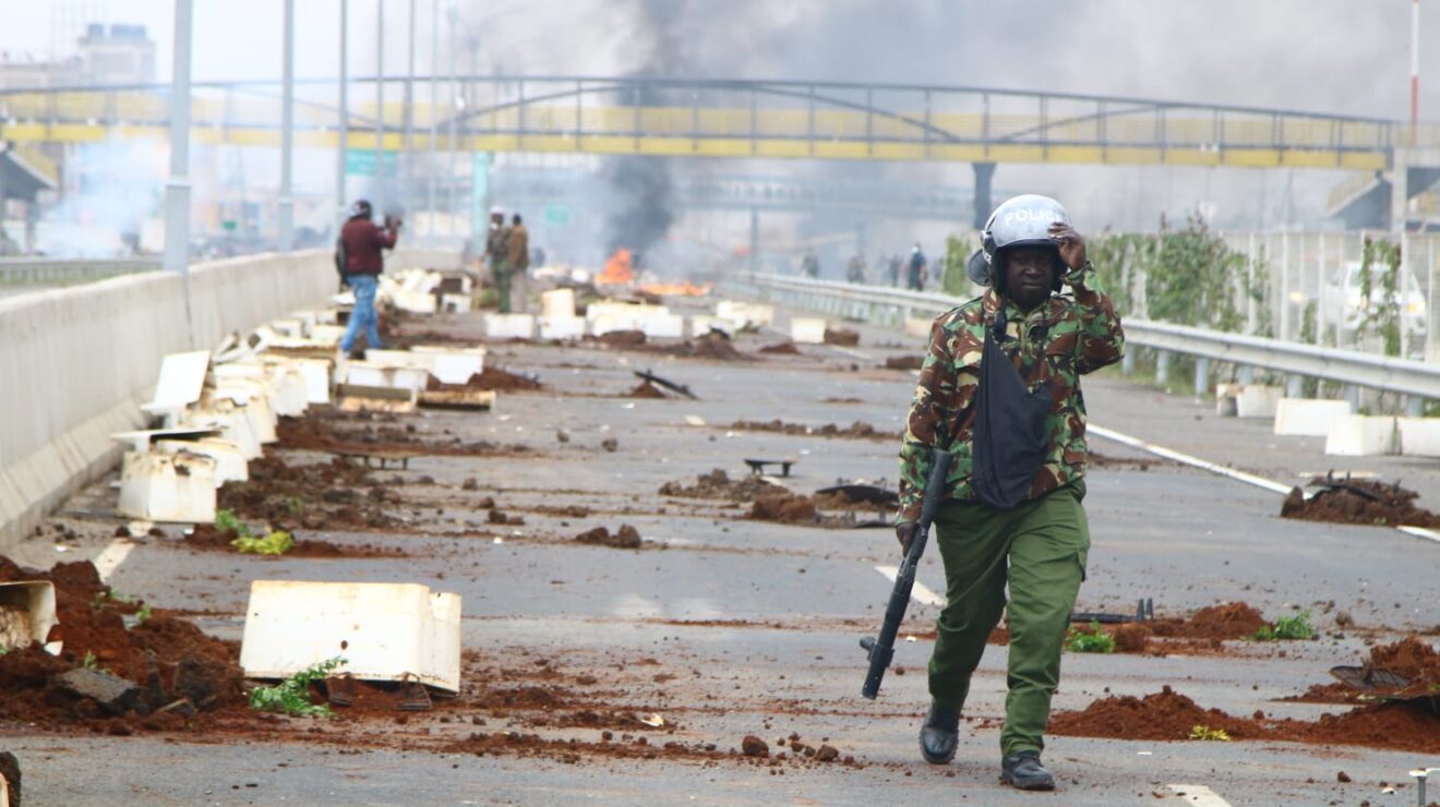NTV Kenya: Anti-govt demos update at noon: Police overwhelmed by ...