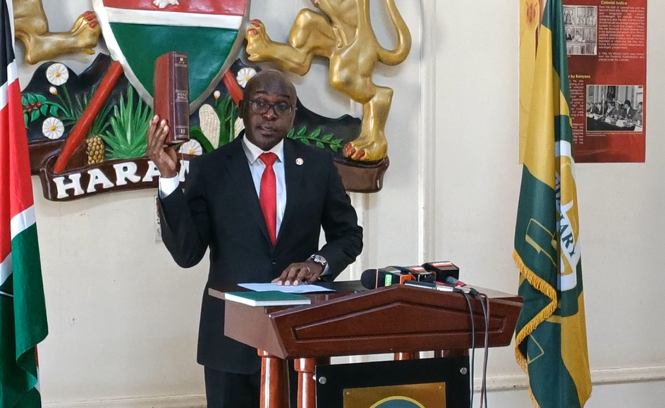 NTV Kenya: (VIDEO) Humphrey Wattanga takes oath as KRA Commissioner General