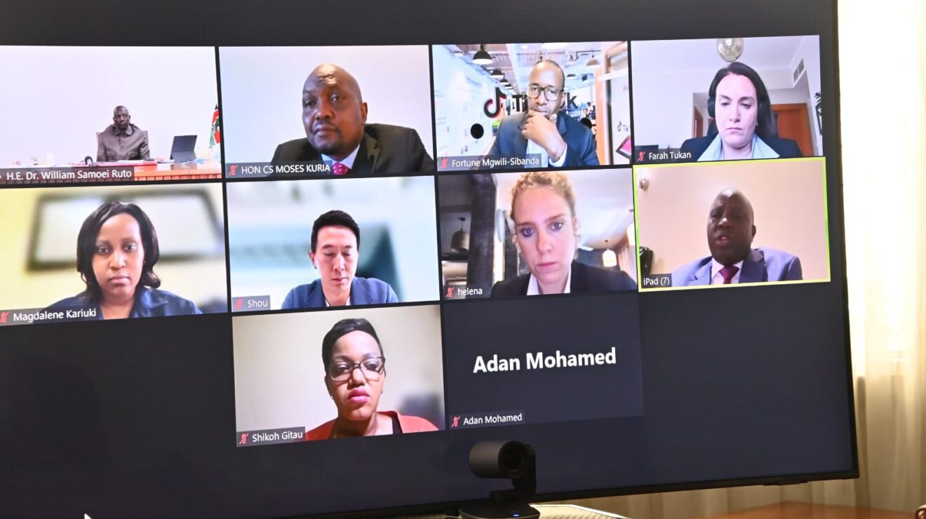 NTV Kenya: Ruto holds virtual meeting with TikTok CEO