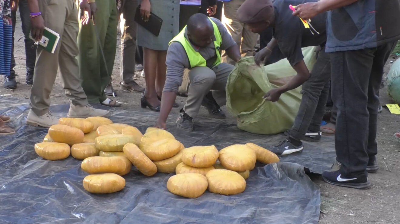 NTV Kenya: 26 sacks of bhang worth Sh6m busted in Ongata Rongai church