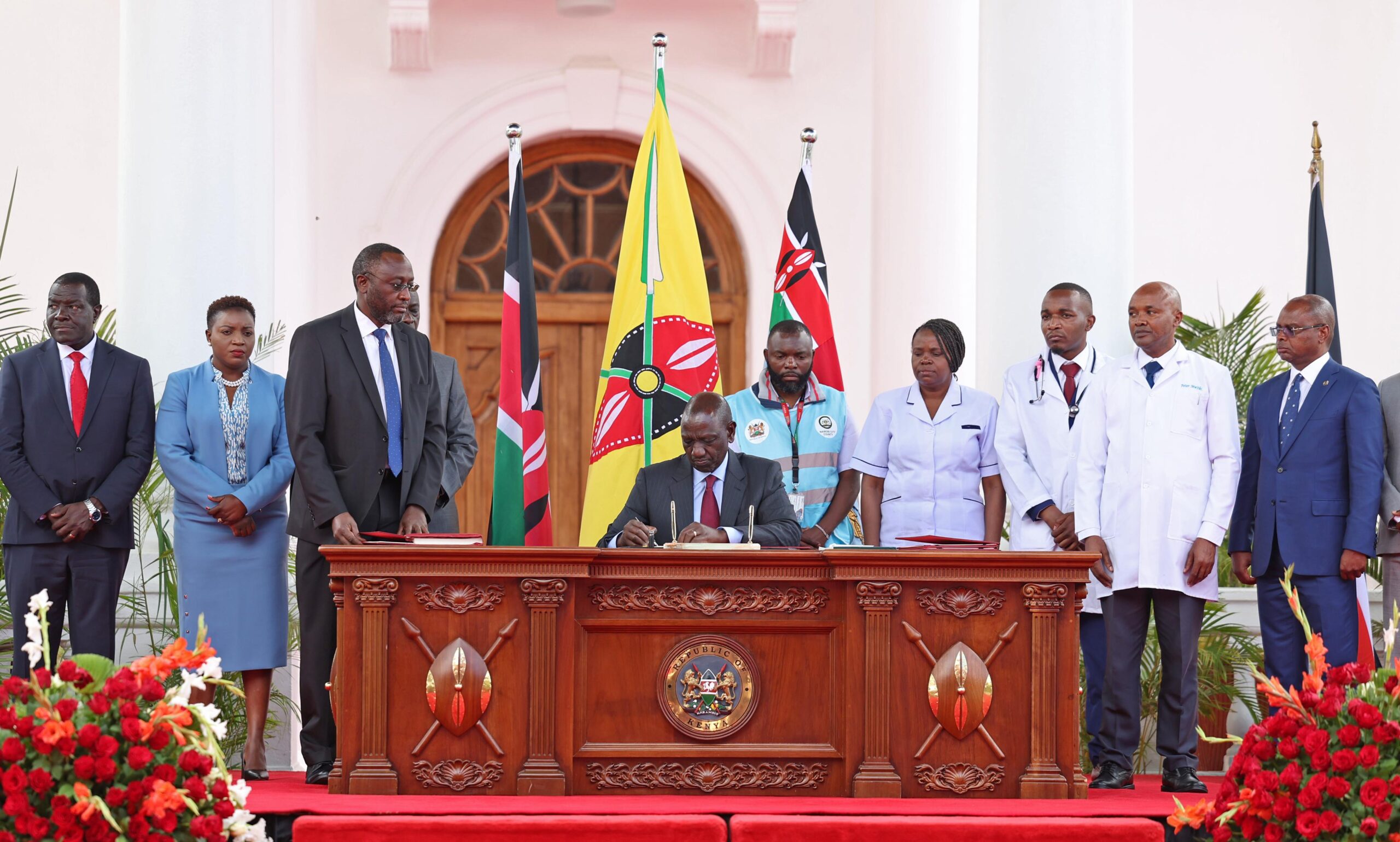 NTV Kenya: In Photos: President Ruto signs four UHC Bills into law