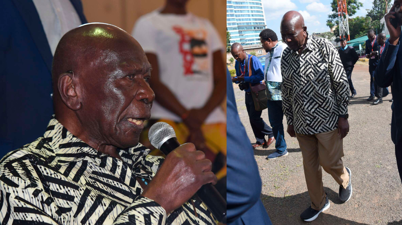NTV Kenya: Healthy eating: Moody Awori walks strong at 95