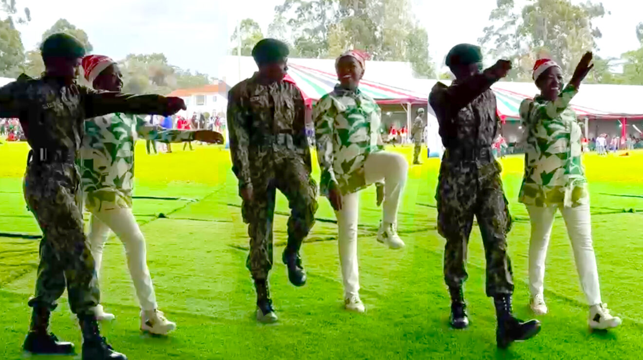 NTV Kenya: First Lady Rachel Ruto gets marching ‘lesson’ from NYS officer