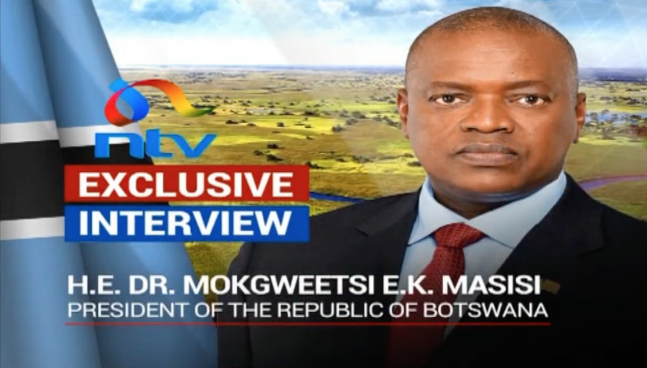 NTV Kenya: Botswana’s President Mokgweetsi Masisi speaks to NTV