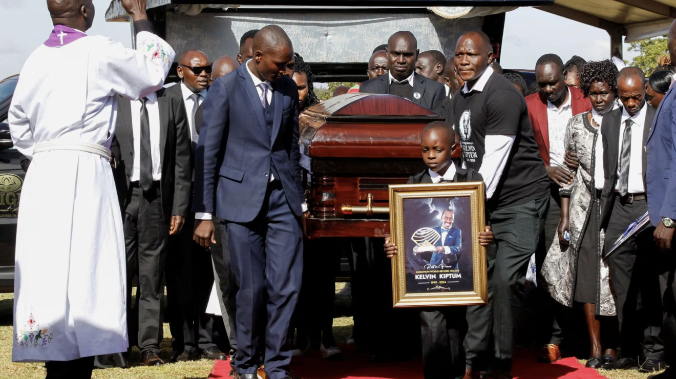 NTV Kenya: Kenya marathon hero Kiptum honoured at funeral as unique ...