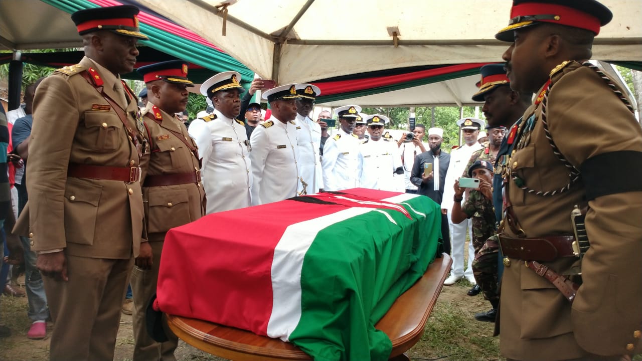 NTV Kenya: Chopper crash: Final salute for Brigadier Swaleh Said in Mombasa