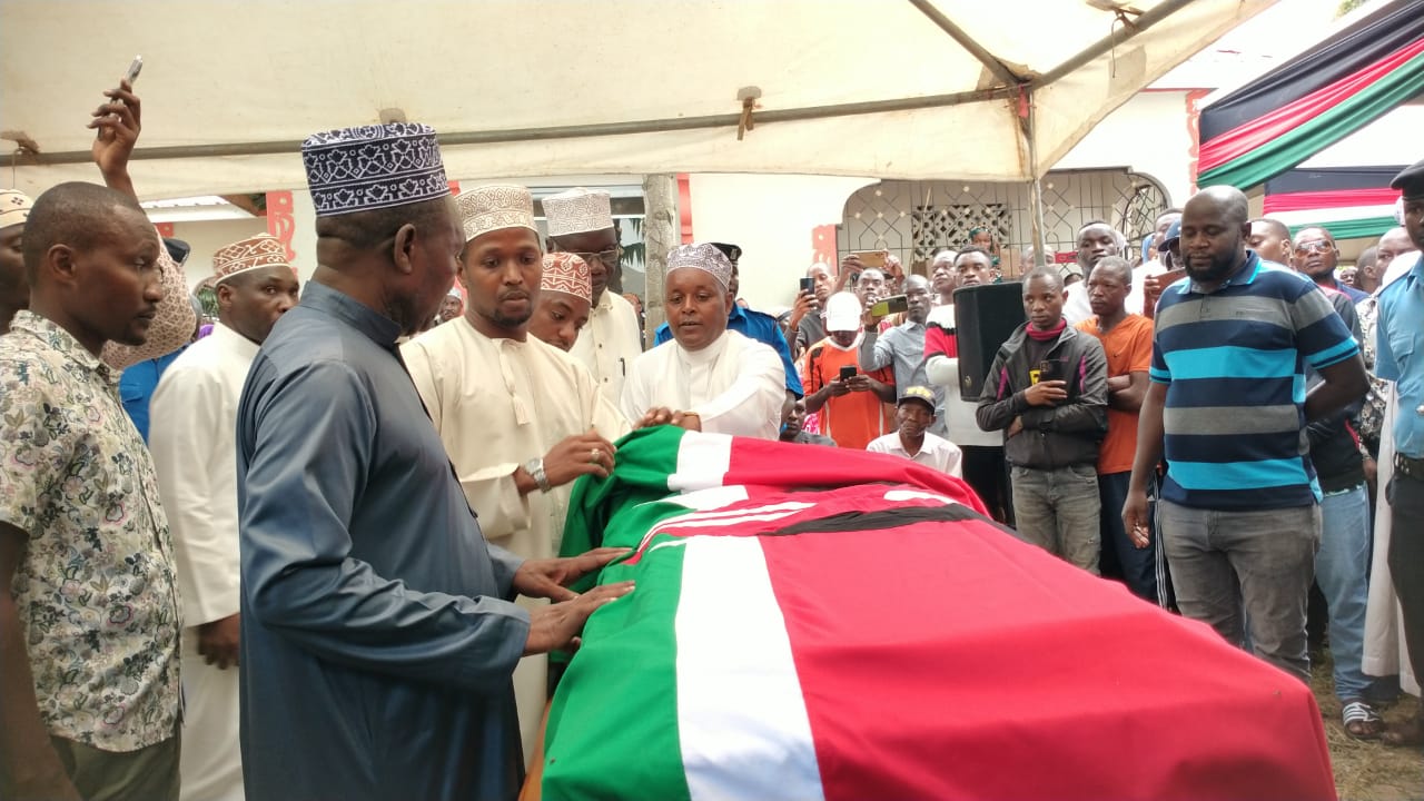 NTV Kenya: Chopper crash: Final salute for Brigadier Swaleh Said in Mombasa