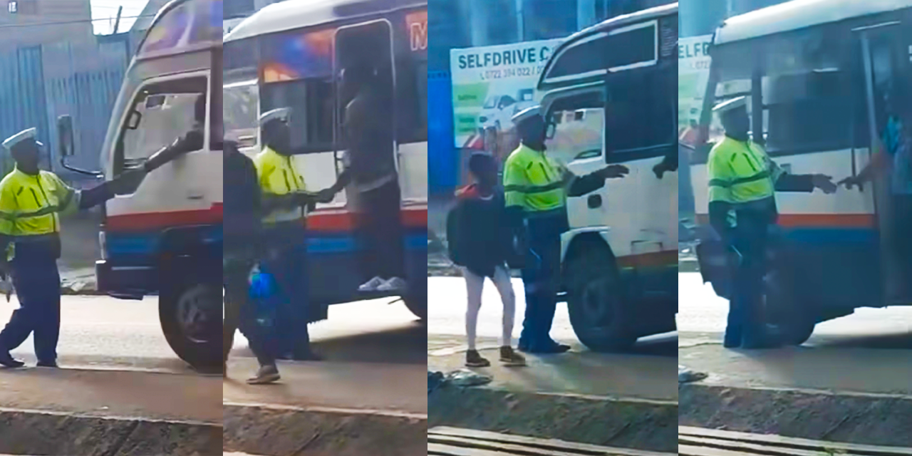 NTV Kenya: Nairobi traffic cop filmed collecting bribes from PSVs suspended