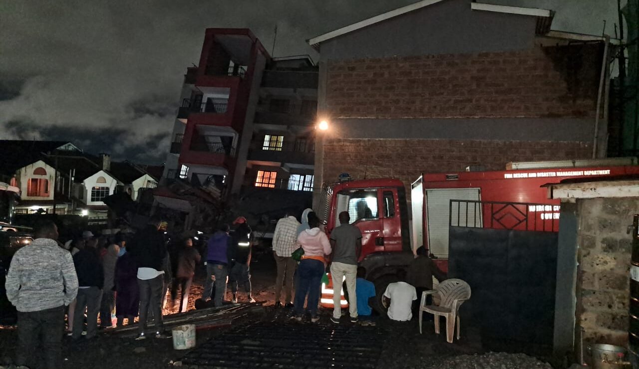 NTV Kenya: Five-storey building collapses in Uthiru