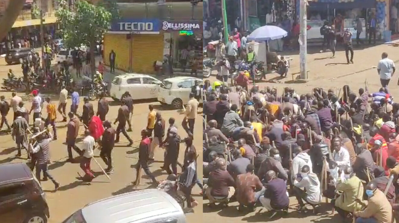 NTV Kenya: Eldoret: Armed goons patrol streets, rough up anti-Finance ...