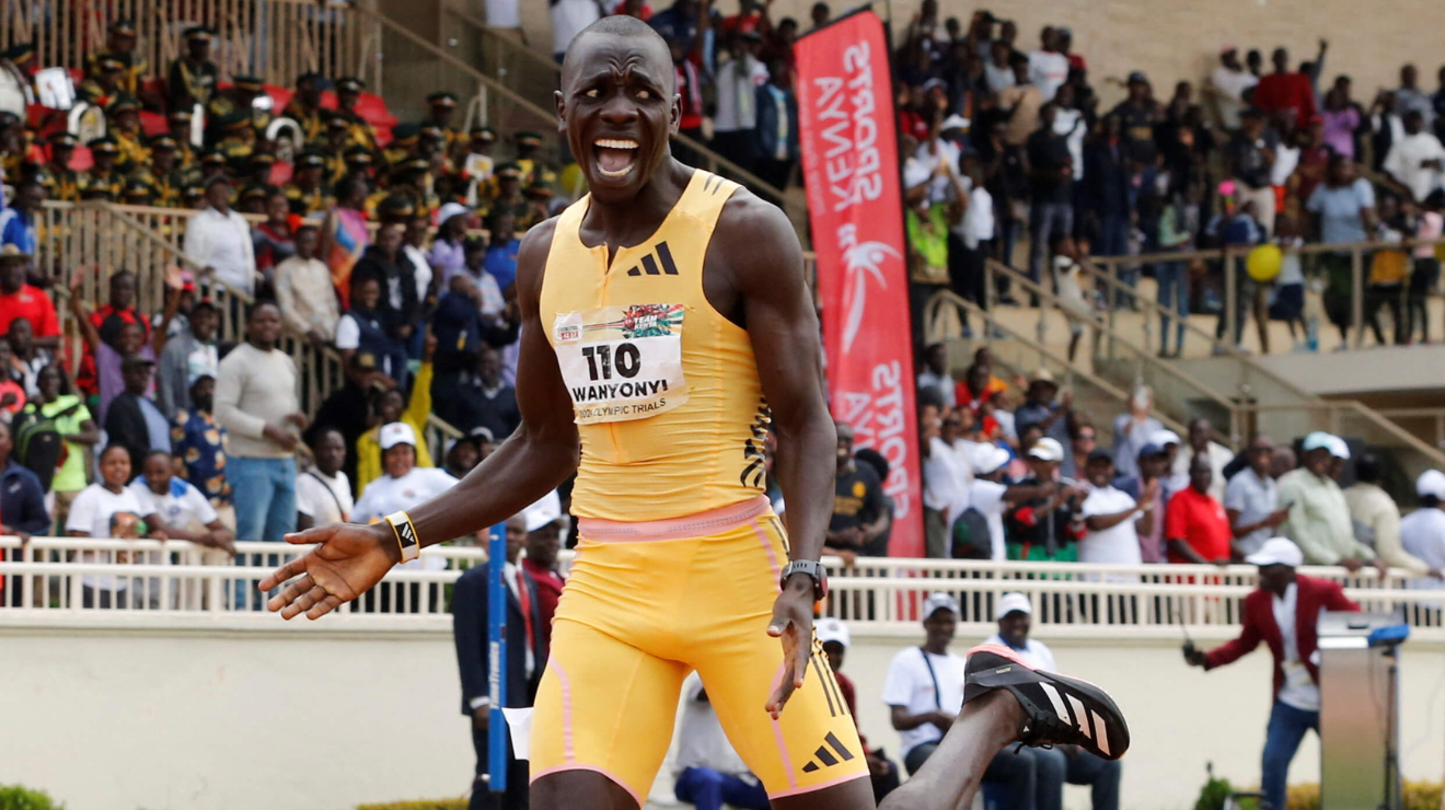 NTV Kenya: Teenage phenom Emmanuel Wanyonyi makes history at Kenyan ...