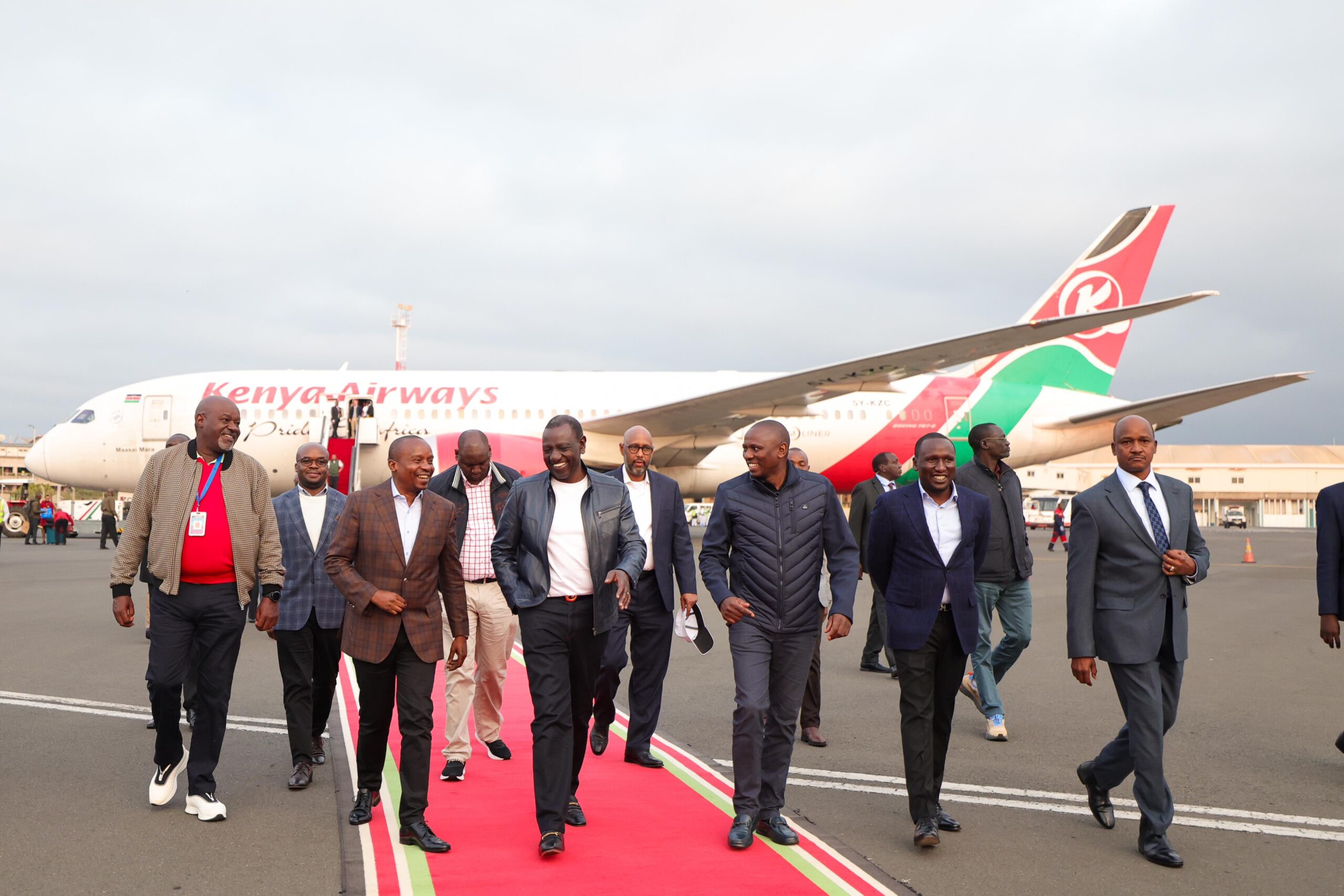 NTV Kenya: In pictures: Ruto jets back from Italy, Switzerland trip on ...