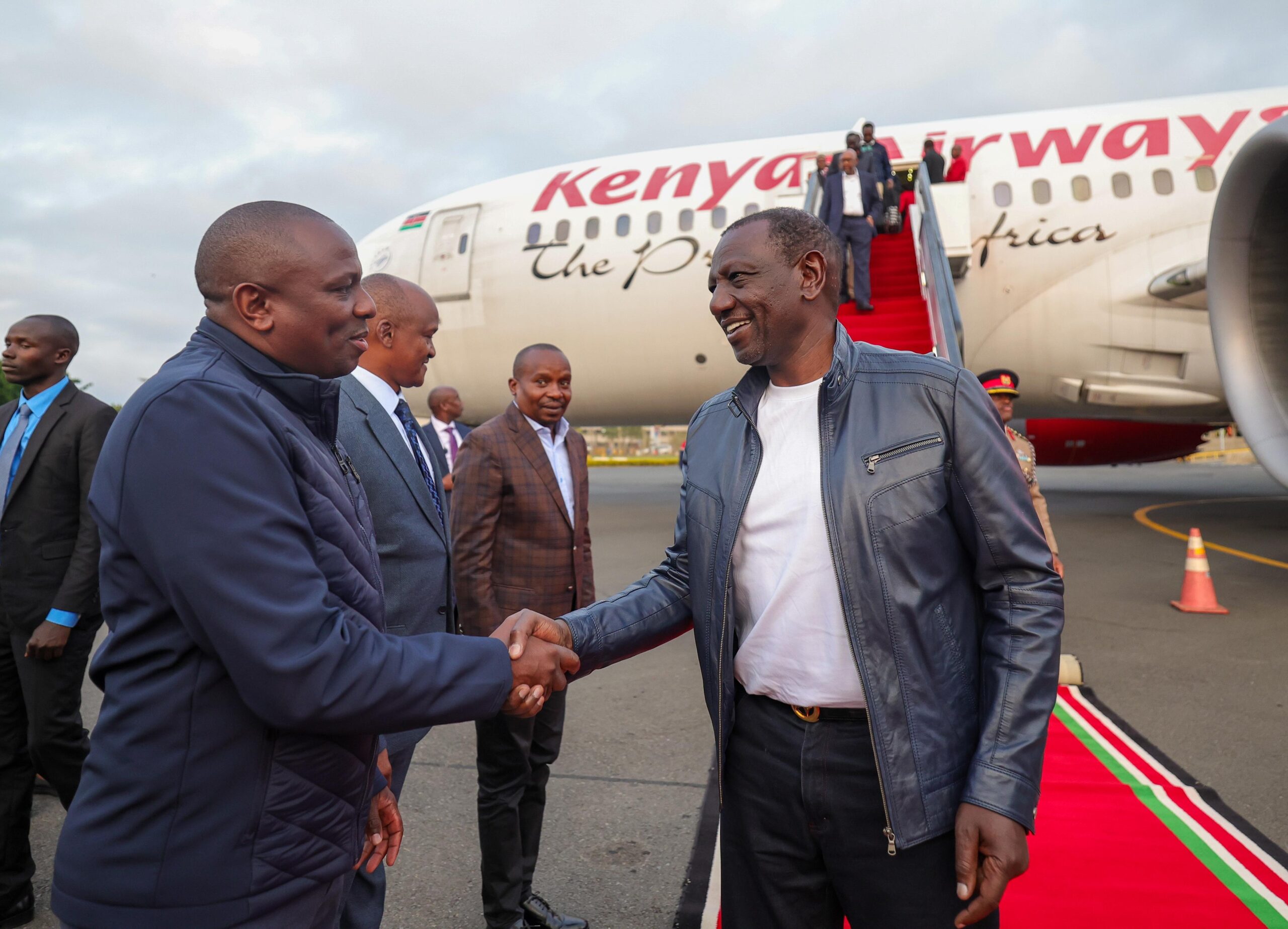 NTV Kenya: In pictures: Ruto jets back from Italy, Switzerland trip on ...