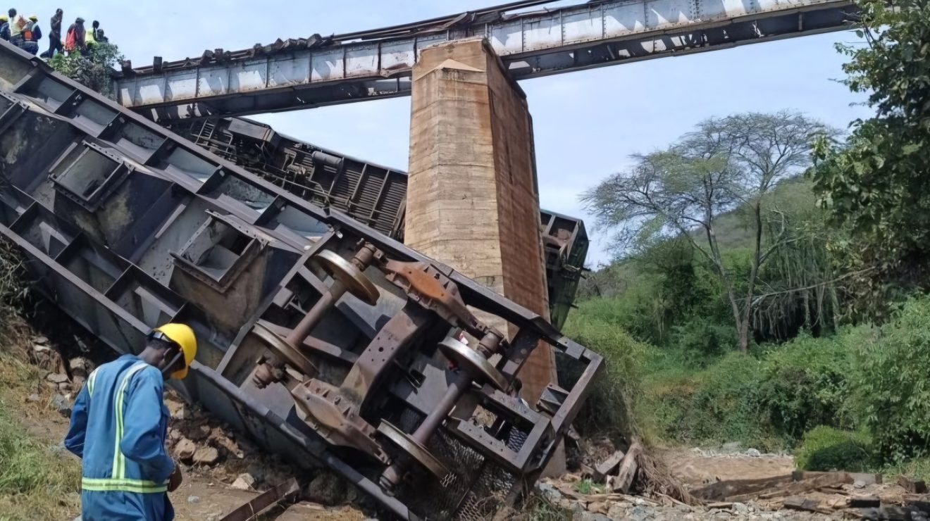 NTV Kenya: One dead, 46 injured as train derails over bridge in Kajiado