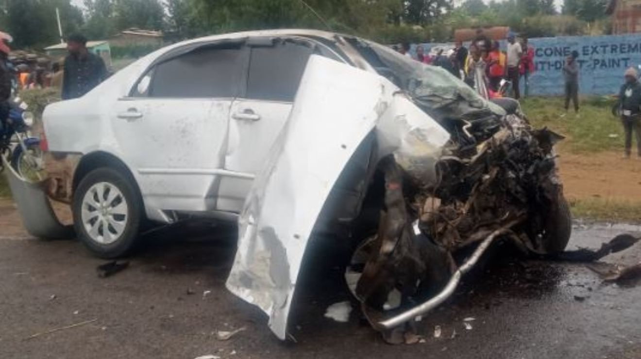 NTV Kenya: Two die in head-on car crash on Embu-Makutano road