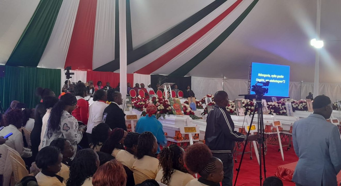 NTV Kenya: Joint funeral service for Endarasha Hillside Academy pupils ...