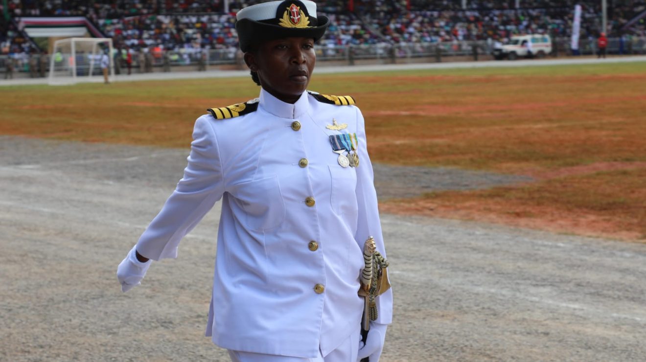 NTV Kenya: History made as female officer commands military parade at ...