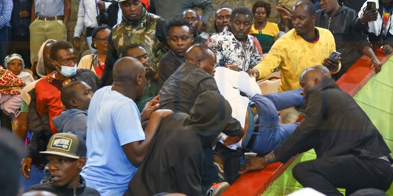 NTV Kenya: Gachagua impeachment: Activist Morara Kebaso injured at Bomas