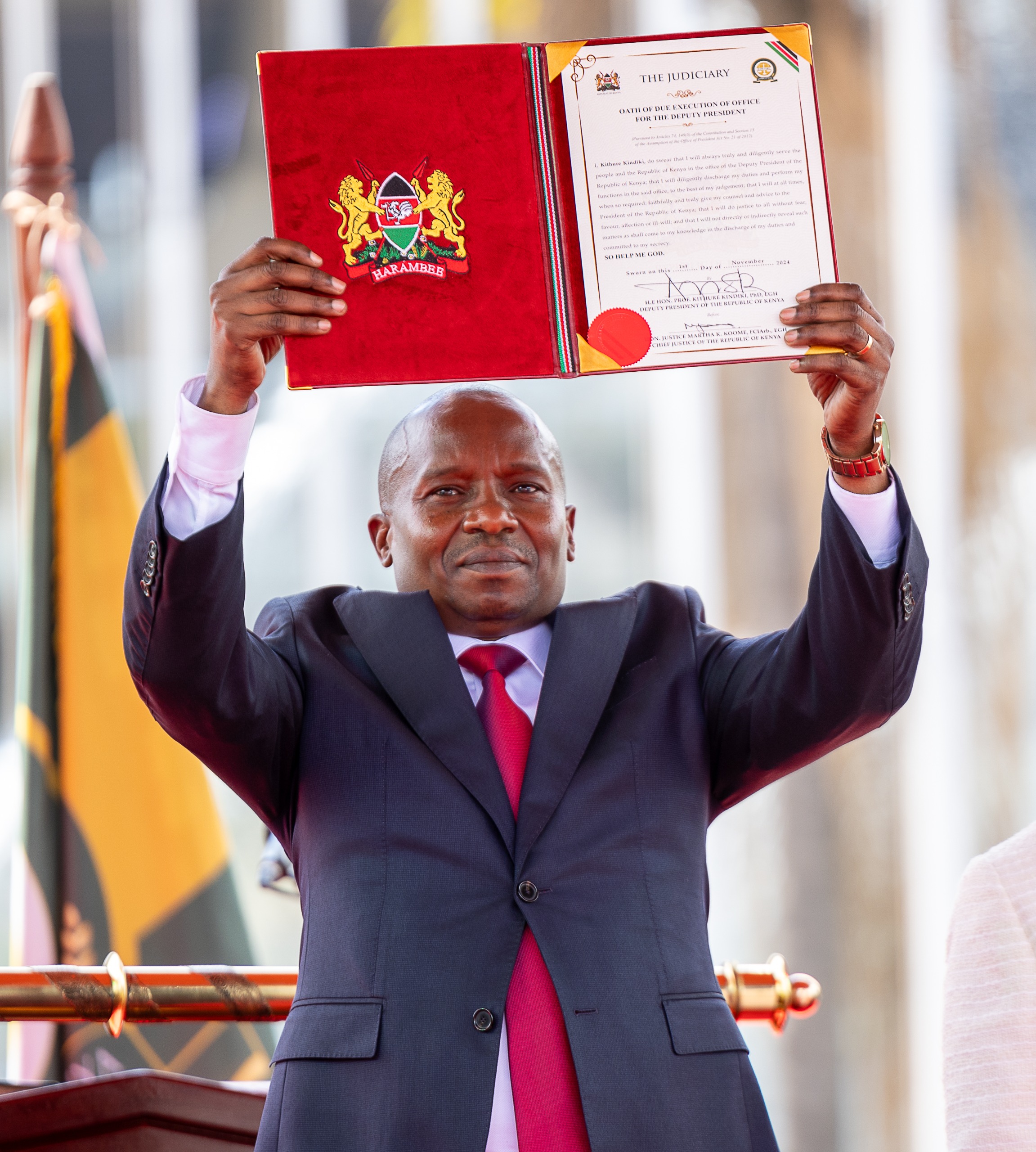 NTV Kenya: In Photos: DP Kithure Kindiki assumes office