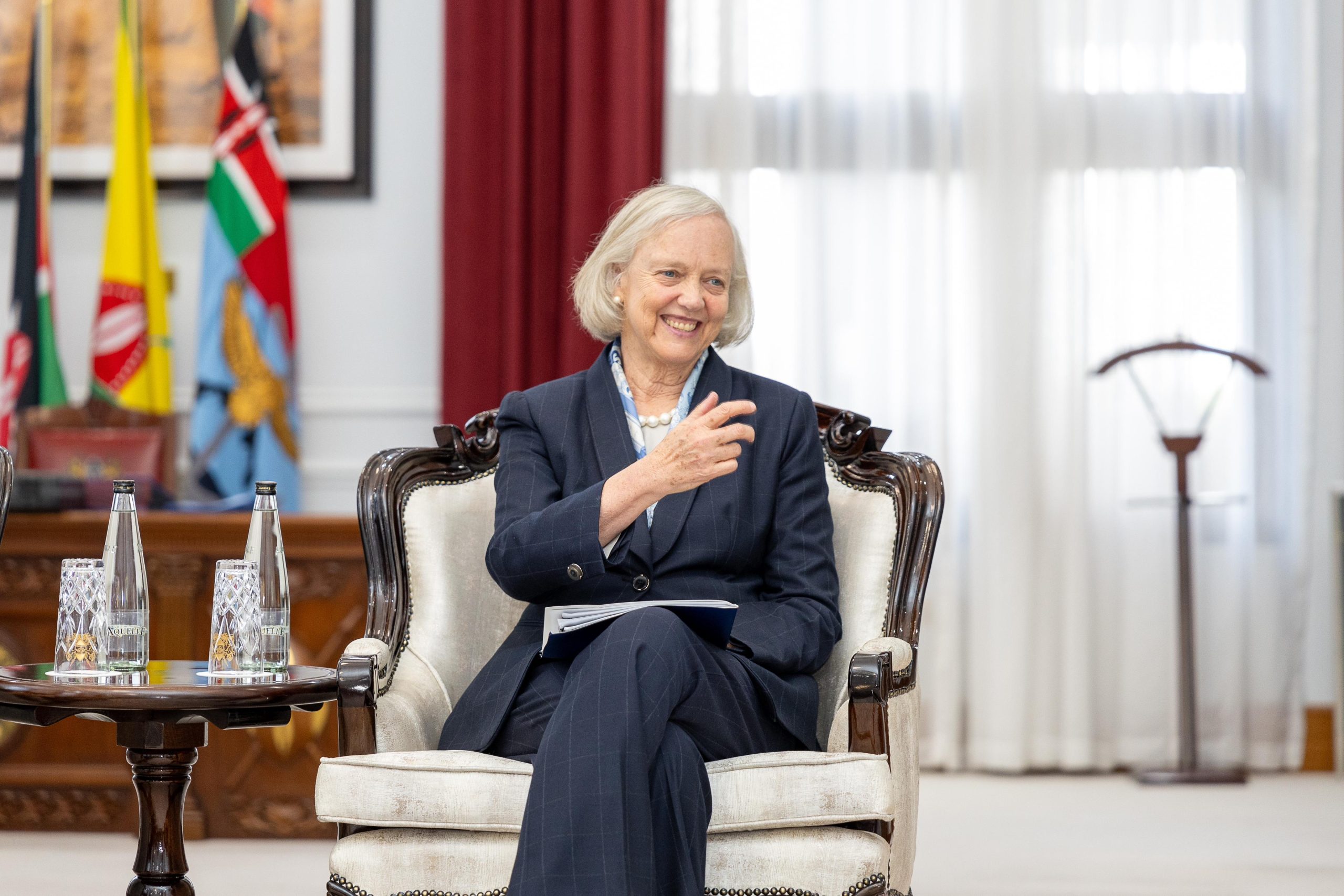NTV Kenya: In Photos: Meg Whitman bids farewell to President Ruto at ...