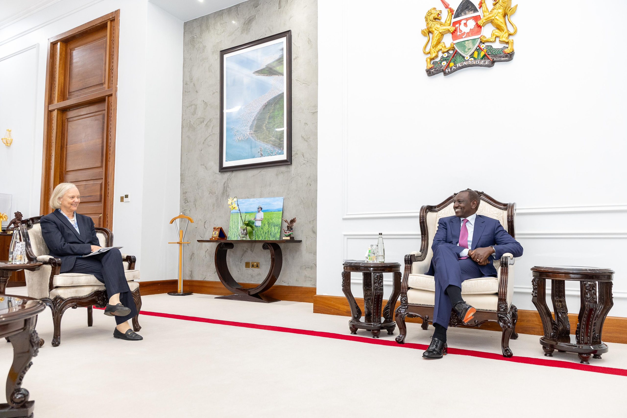 NTV Kenya: In Photos: Meg Whitman bids farewell to President Ruto at ...