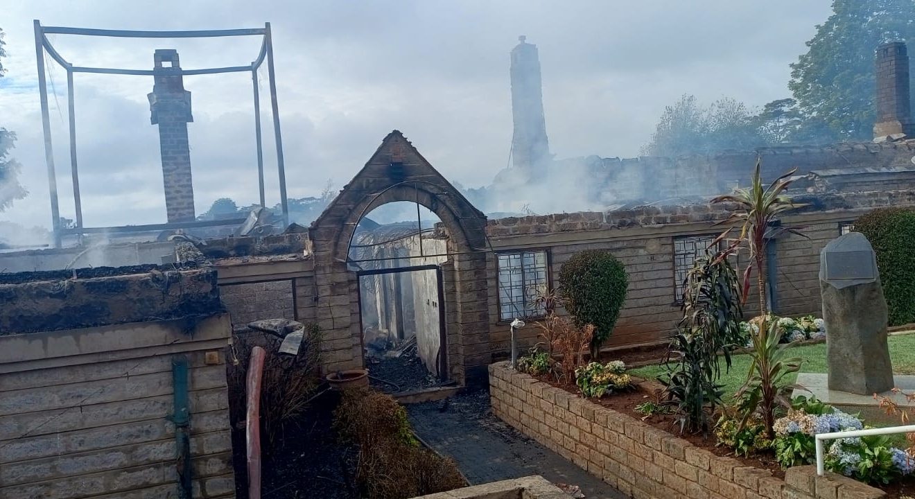 NTV Kenya: Fire guts historic Limuru Country Club