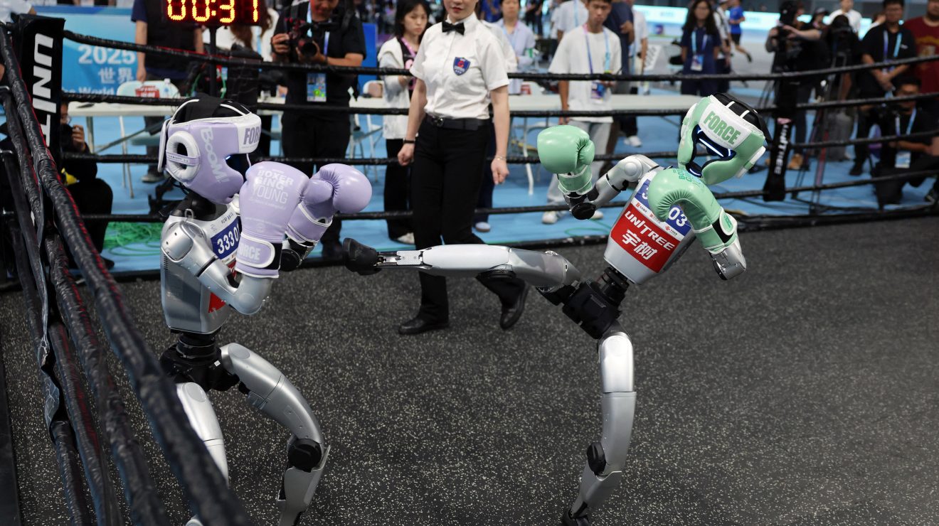 NTV Kenya: Robots race, play football, crash and collapse at China’s ...