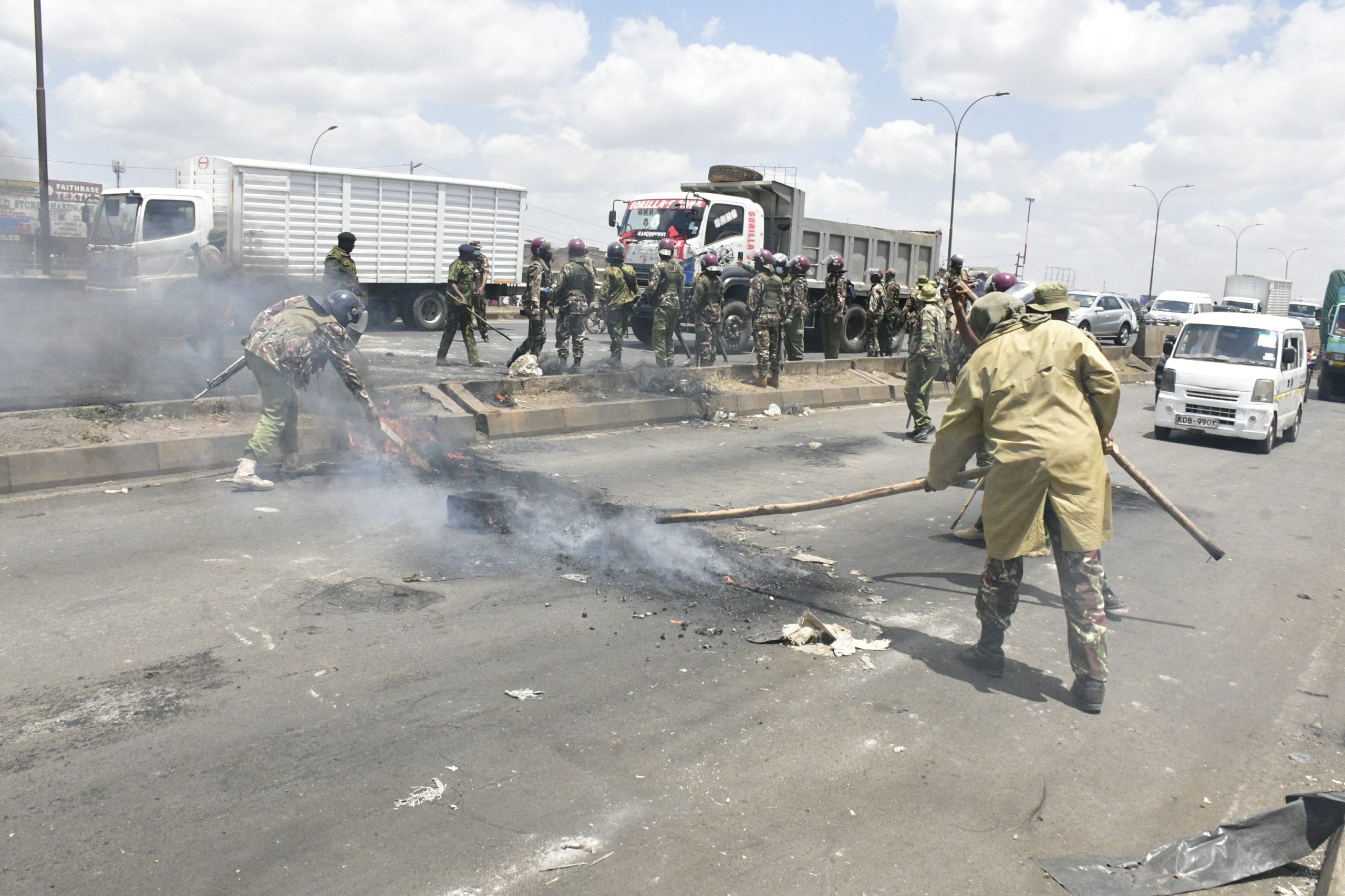 NTV Kenya: Githurai traders clash with police after demolition of ...