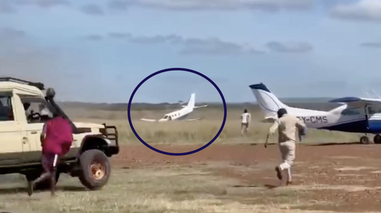 NTV Kenya: Light aircraft crash lands in Maasai Mara